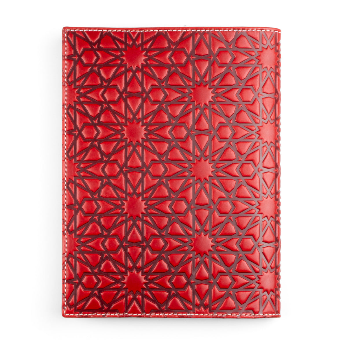 Red Leather Notebook Cover – Nalayn Design & Islamic Art | Munira